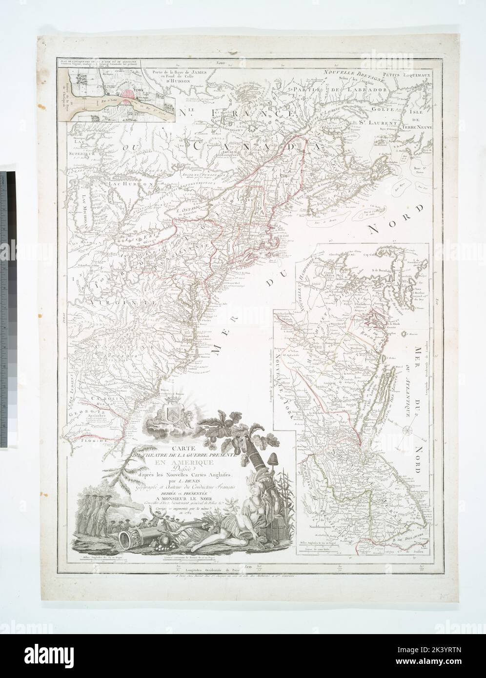Carte du theatre de la guerre presente en Amerique dressée d'après les ...