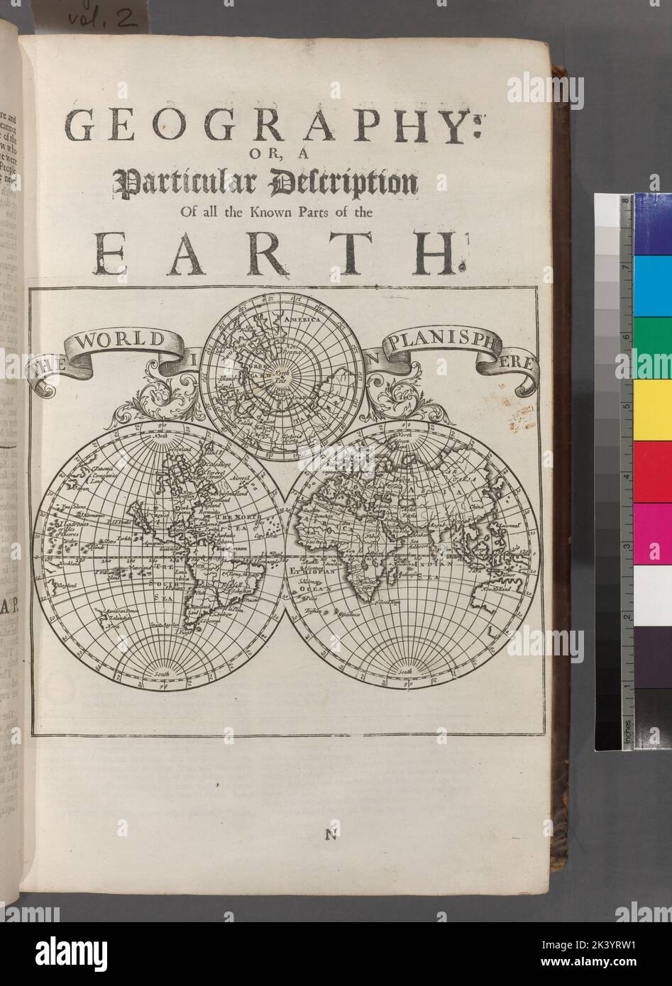 Map of the world. Cartographic. Maps, Atlases. 1701. Lionel Pincus and ...