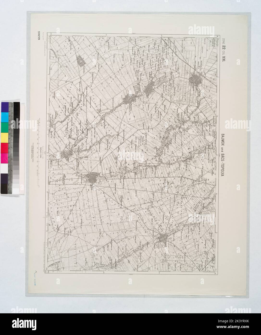 Bajmok und Bacs-Topolya. Cartographic. Maps, Topographic maps. 1894 ...