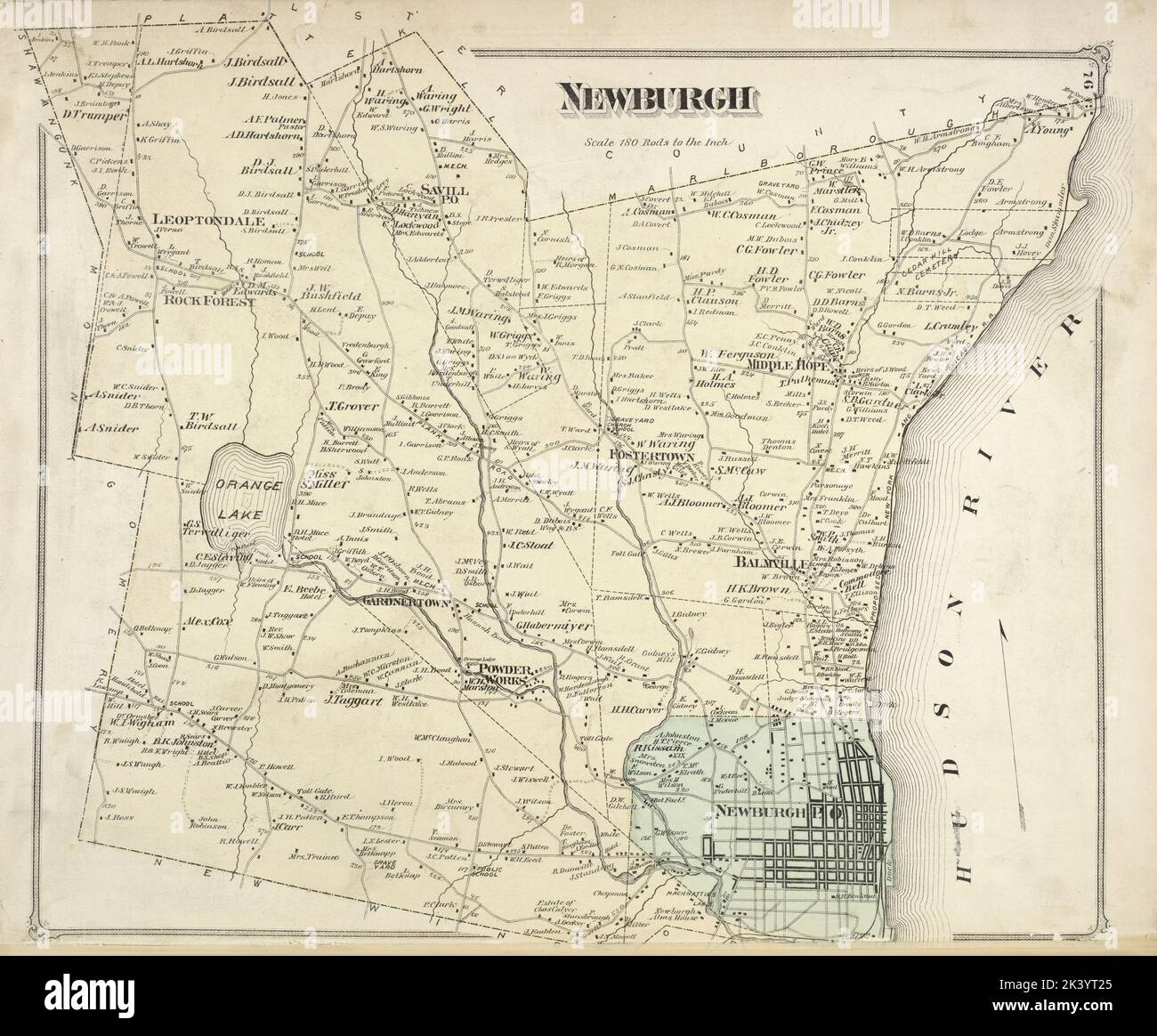 Newburgh Township Cartographic. Atlases, Maps. 1875. Lionel Pincus and ...