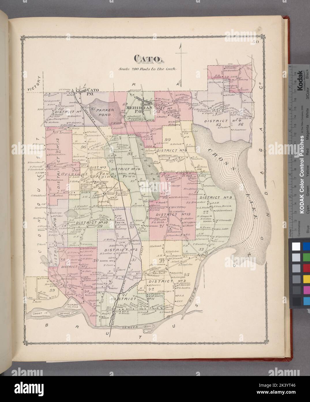 Cayuga map hi-res stock photography and images - Alamy