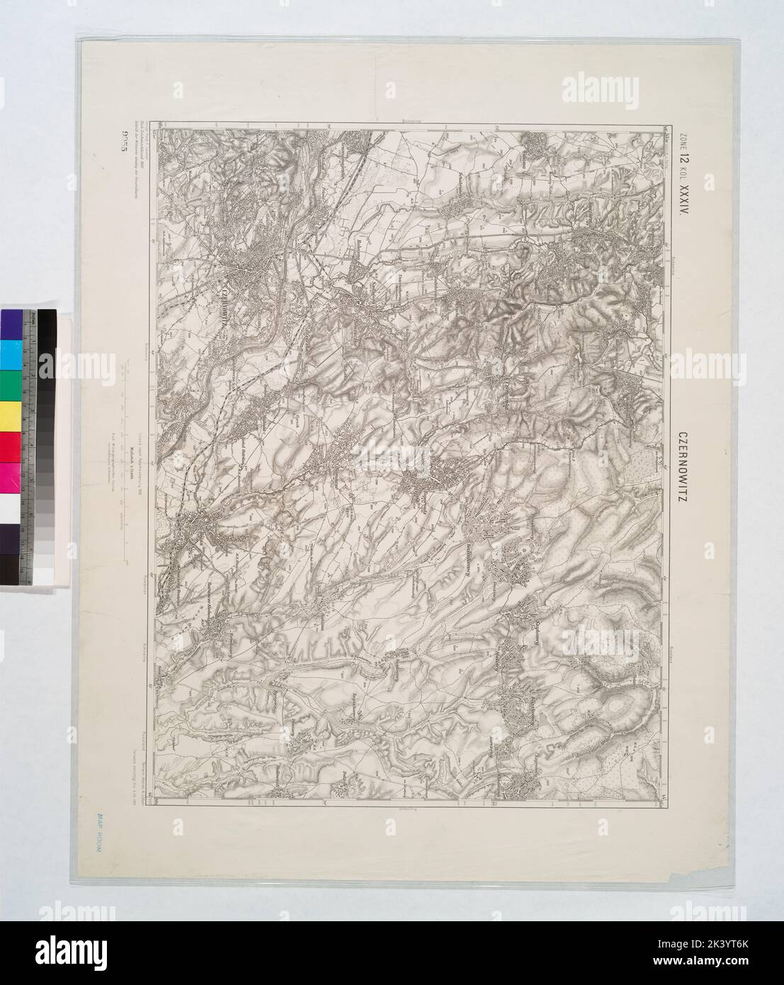 Czernowitz. Cartographic. Maps, Topographic maps. 1911. Lionel Pincus ...