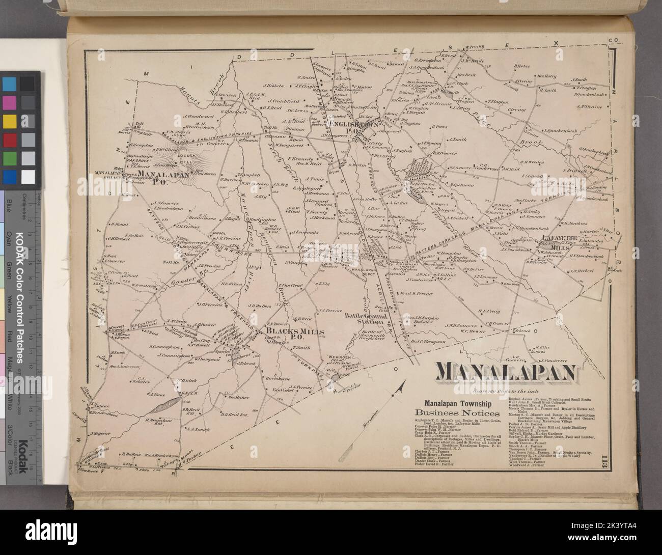 Monmouth county new jersey map hi-res stock photography and images - Alamy