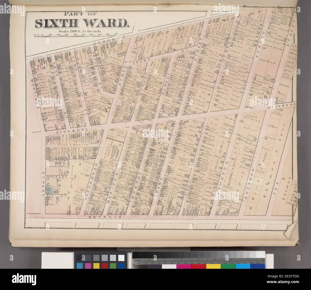 Part of Sixth Ward. Cartographic. Maps. 1872. Lionel Pincus and ...