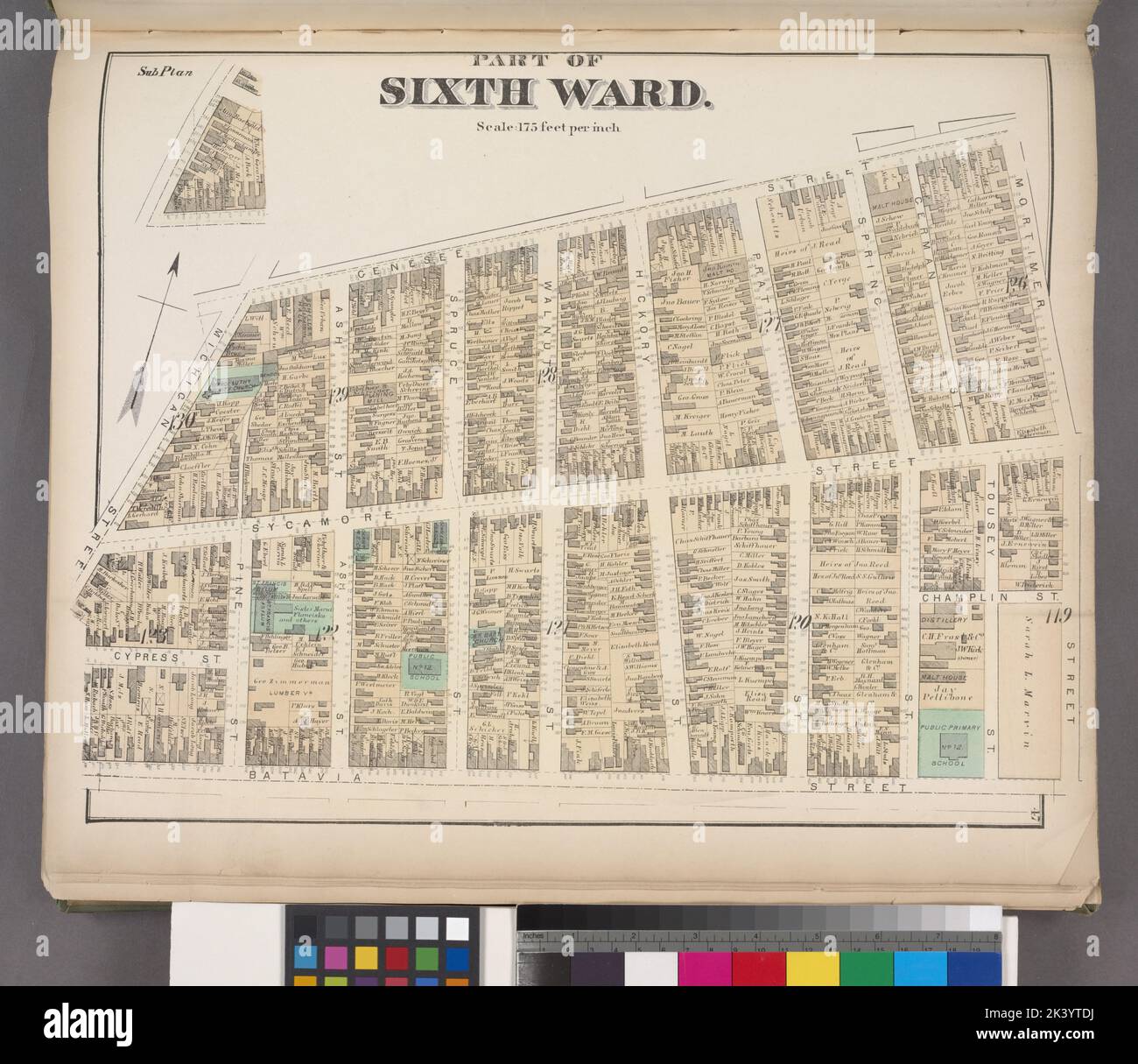Part of Sixth Ward. Cartographic. Maps. 1872. Lionel Pincus and ...
