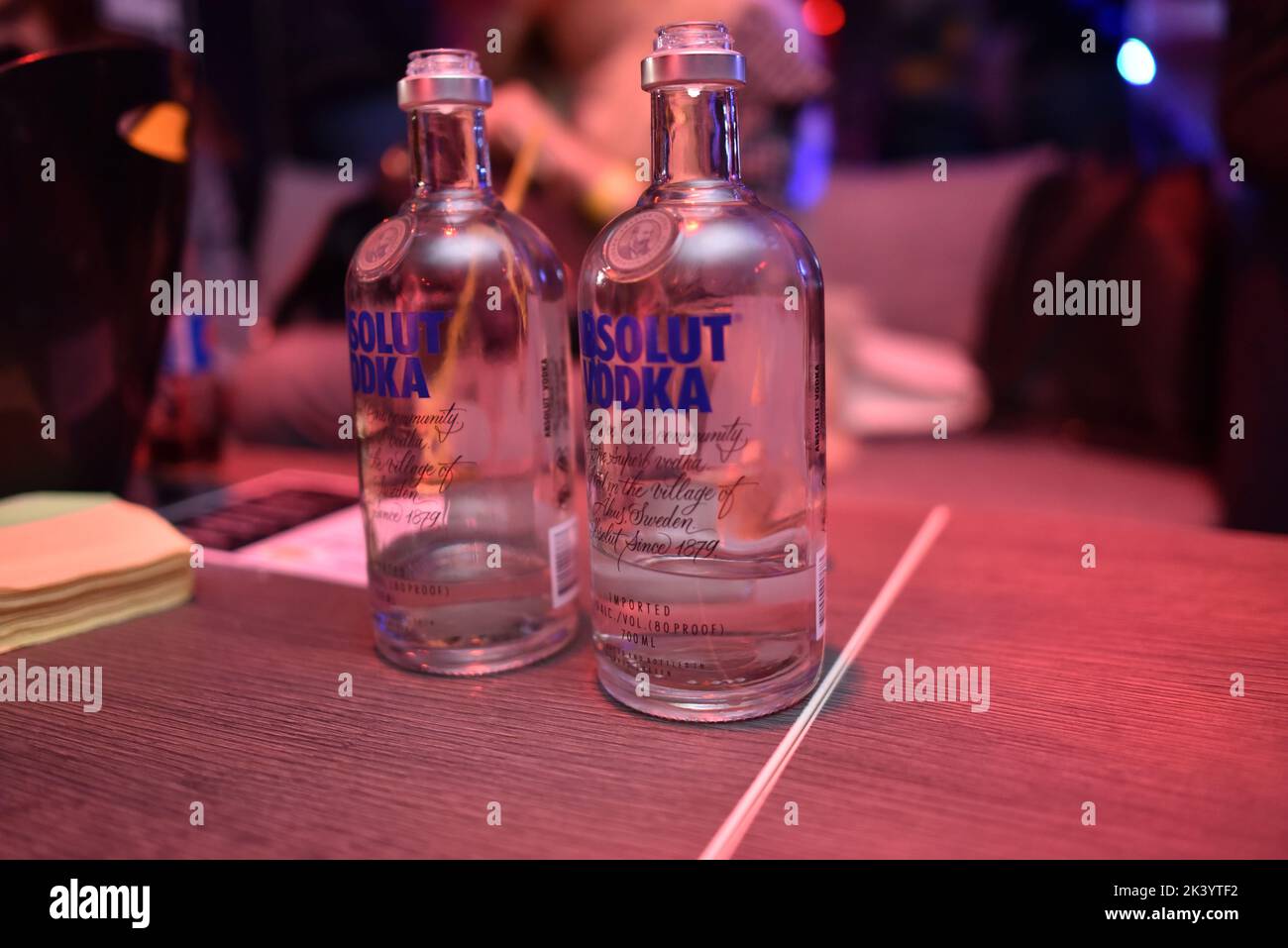 Empty vodka bottles hi-res stock photography and images - Alamy