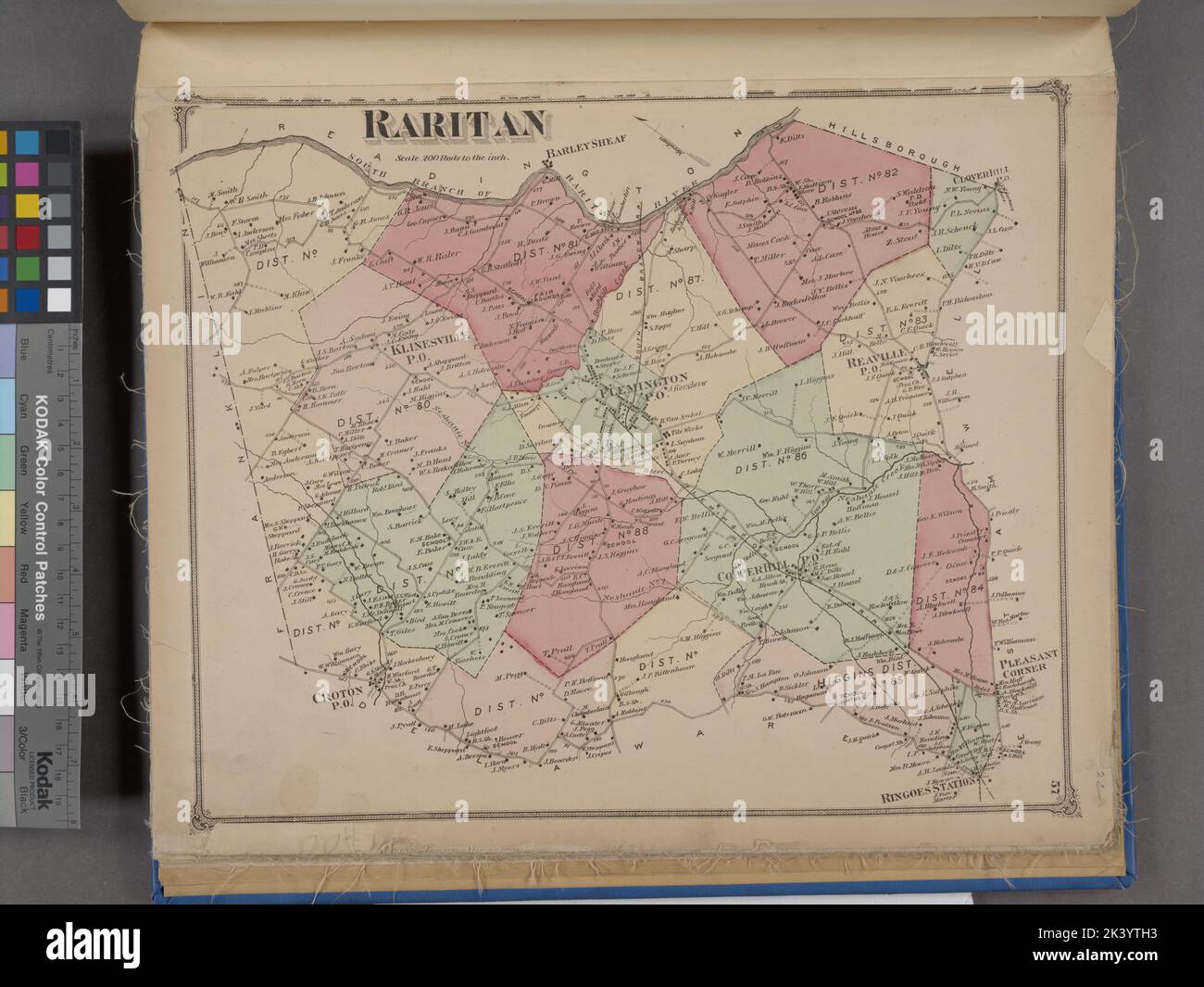 Raritan Township Cartographic. Atlases, Maps. 1873. Lionel Pincus and ...