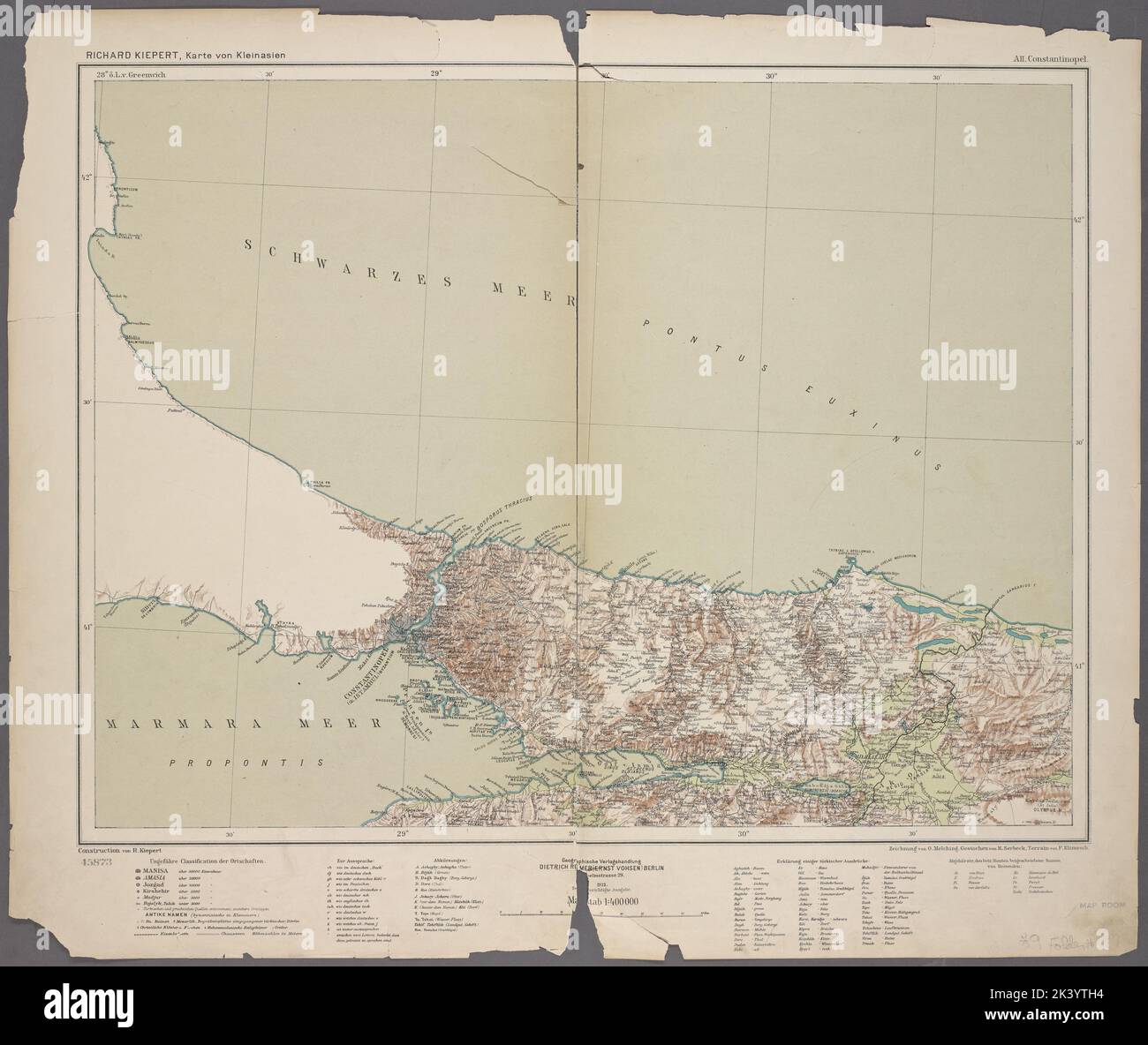A2. Constantinopel. Kiepert, Richard, 1846-1915. Cartographic. Maps. 1902 - 1916. Lionel Pincus ...