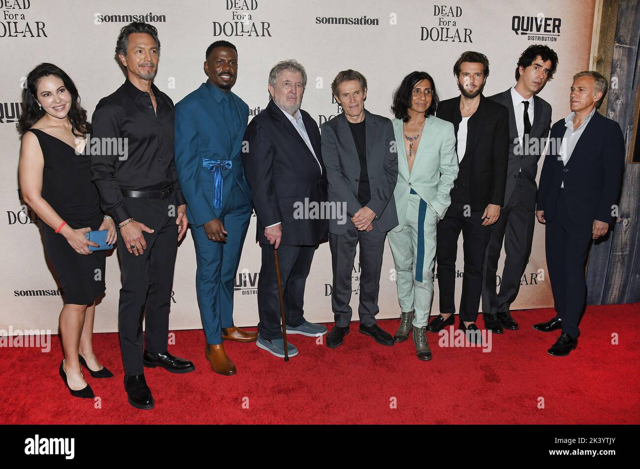 (L-R) DEAD FOR A DOLLAR Cast & Crew - Diane Villegas, Benjamin Bratt ...