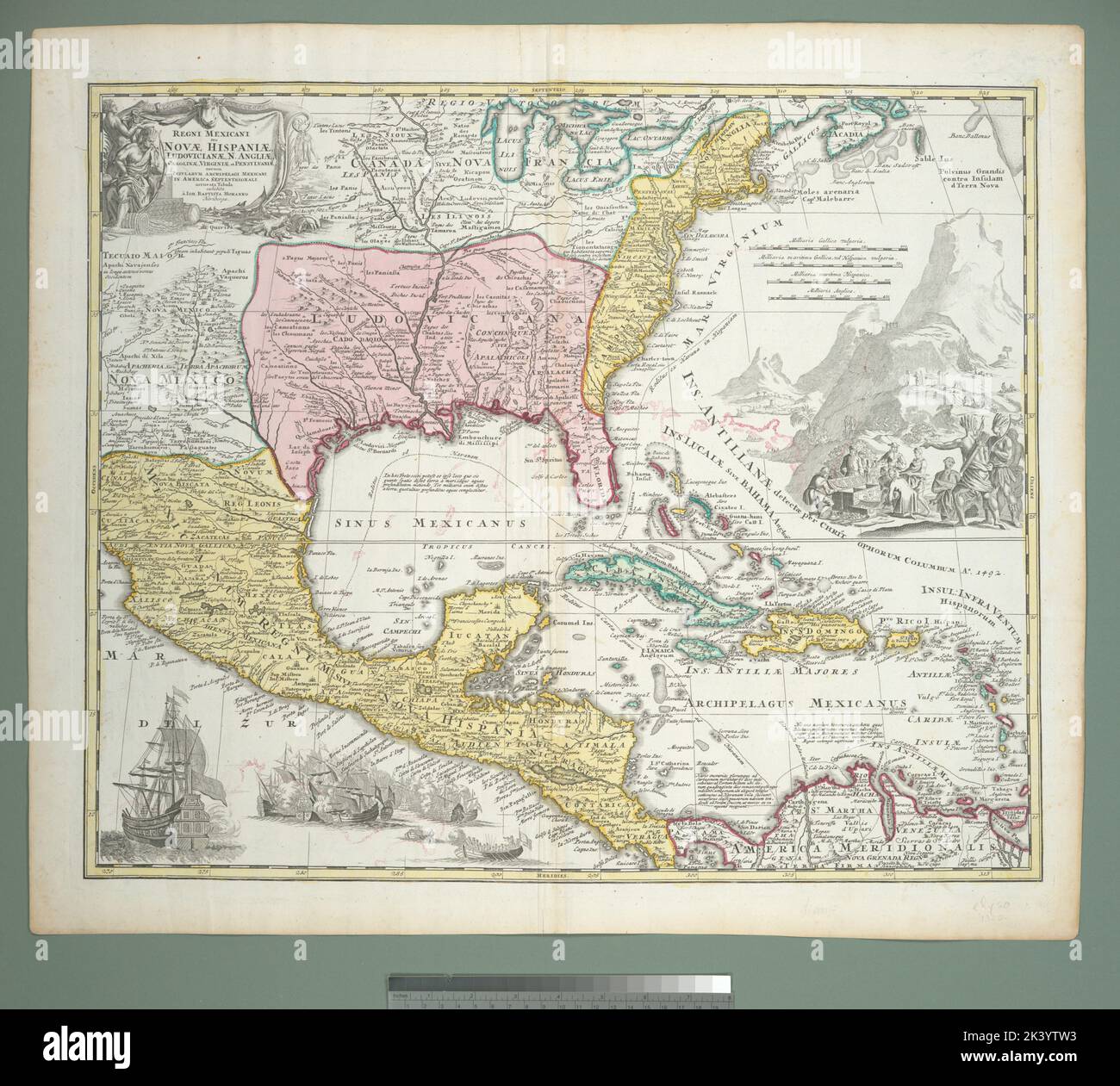 Regni Mexicani seu Novae Hispaniae, Ludovicianae, N. Angliae, Carolinae ...