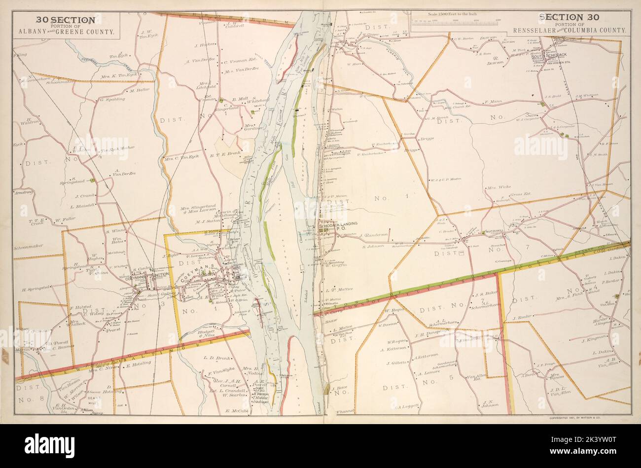 Rensselaer map hi-res stock photography and images - Alamy