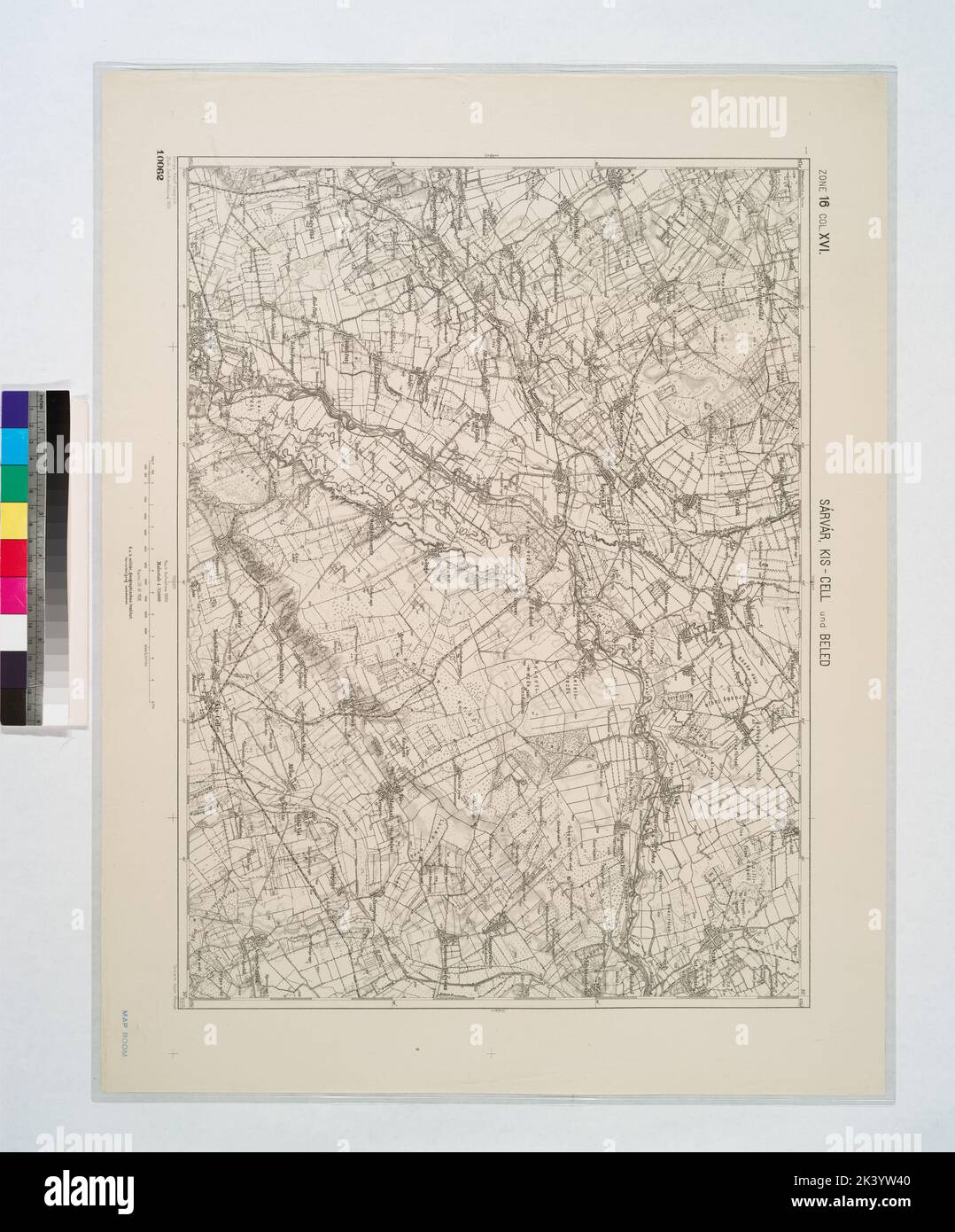 Sarvar, Kis-Cell und Beled. Cartographic. Maps, Topographic maps. 1906 ...