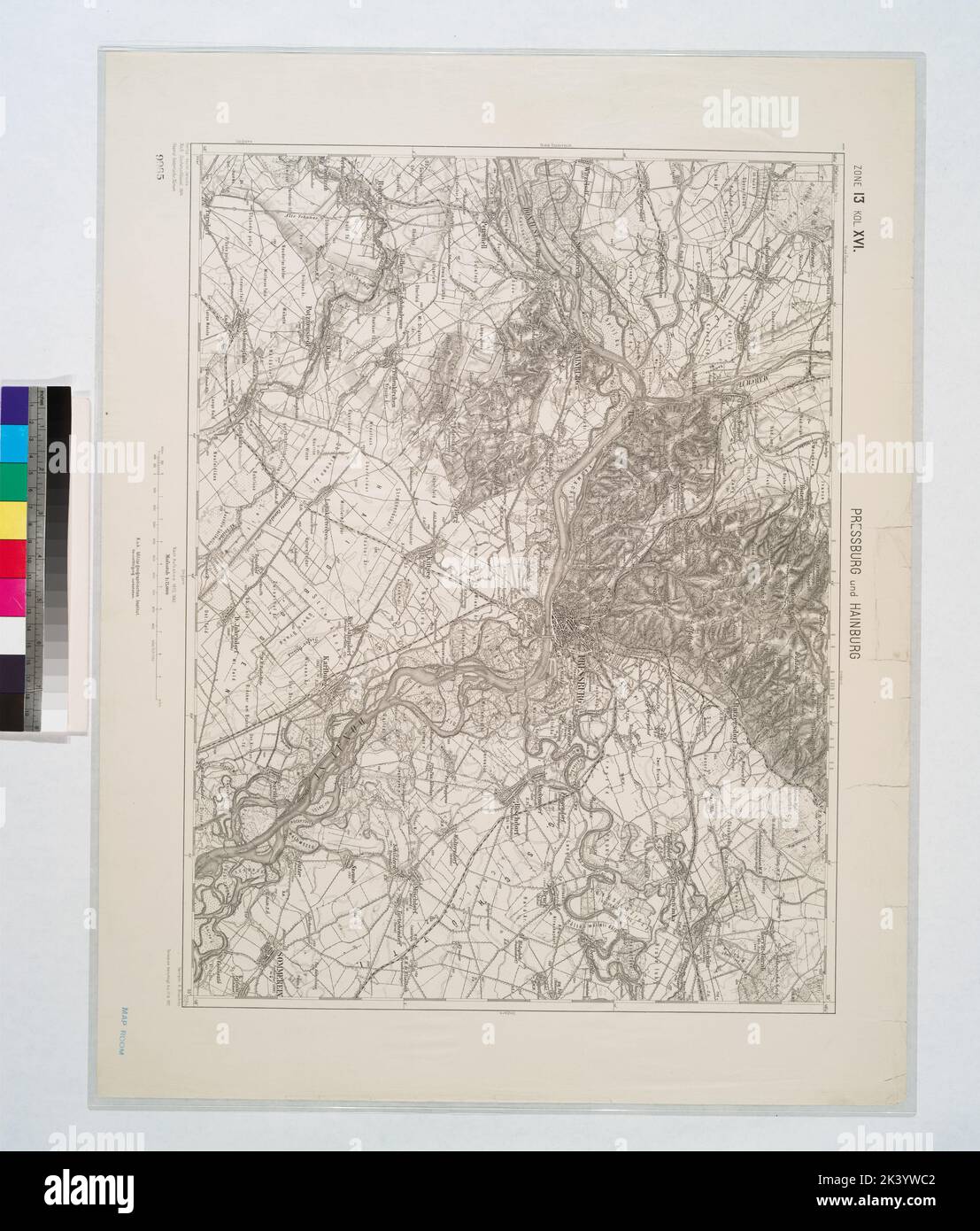 Pressburg und Hainburg. Cartographic. Maps, Topographic maps. 1912 ...