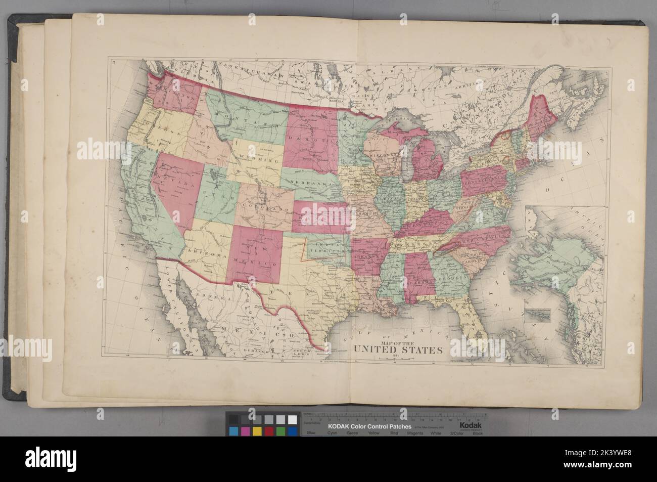 Map of the United States Cartographic. Atlases, Maps. 1875. Lionel ...