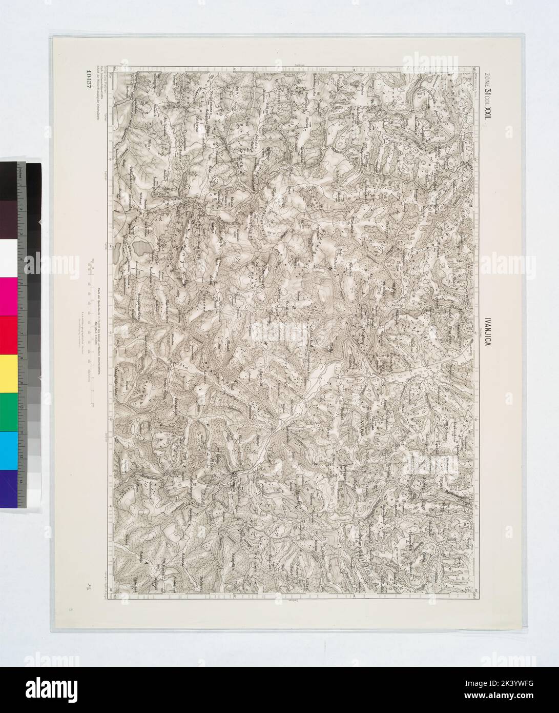 Ivanjica. Cartographic. Maps, Topographic maps. 1900. Lionel Pincus and ...