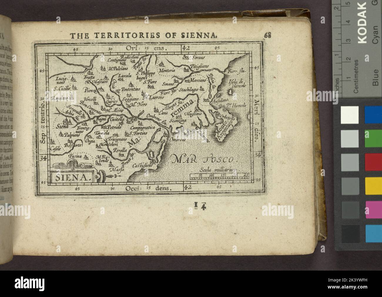 Siena. The Territories of Sienna. Cartographic. Maps, Atlases. 1603. Lionel Pincus and Princess ...