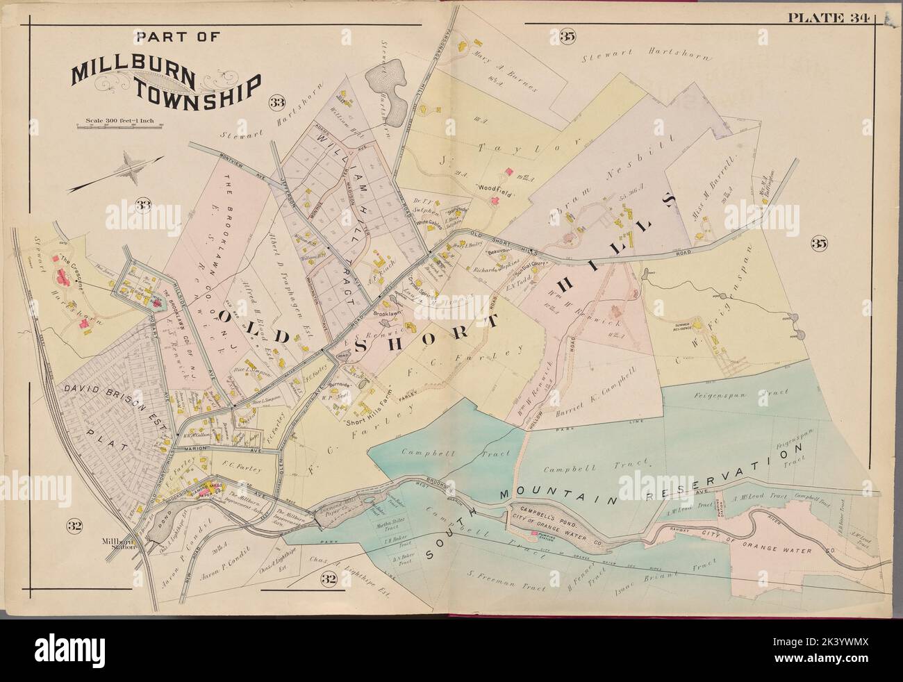 Essex County, V. 3, Double Page Plate No. 34 Map bounded by part of ...