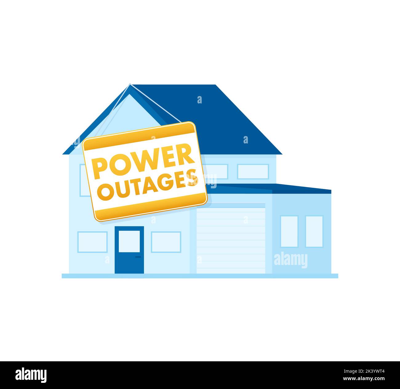 Power outages. Badge, icon, stamp, logo. Vector illustration Stock ...
