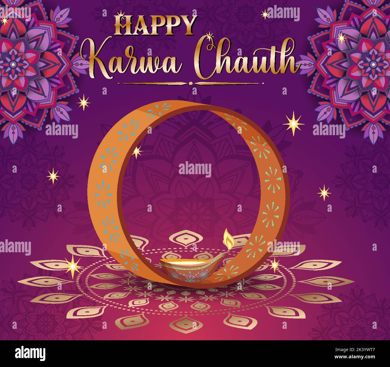 Karvachauth Stock Vector Images - Alamy