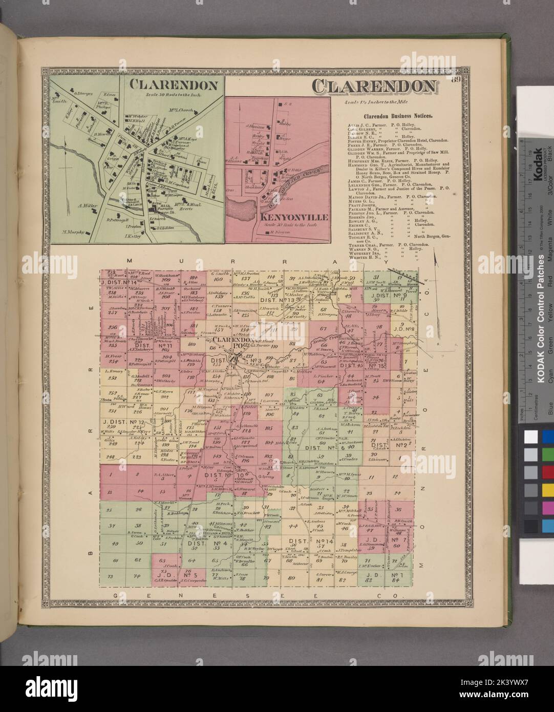 Map of clarendon hi-res stock photography and images - Alamy