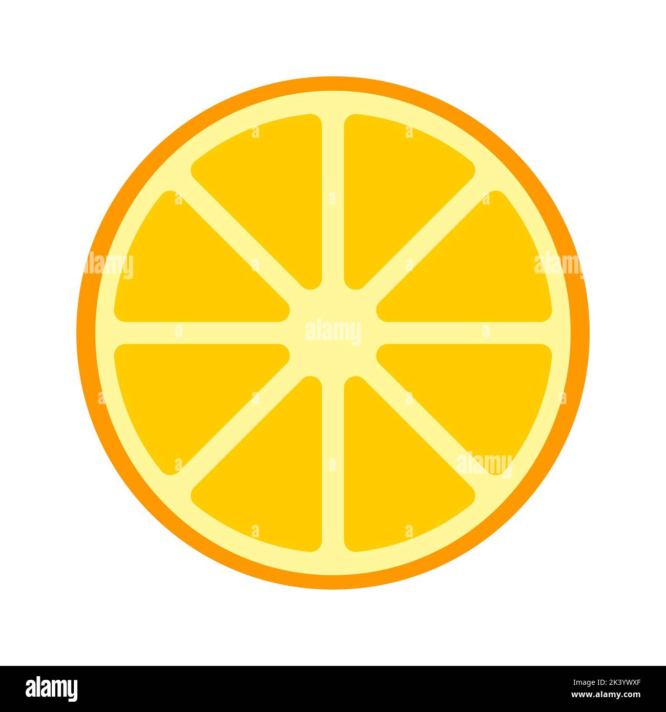 Vector illustration of an orange slice Stock Vector Image & Art - Alamy