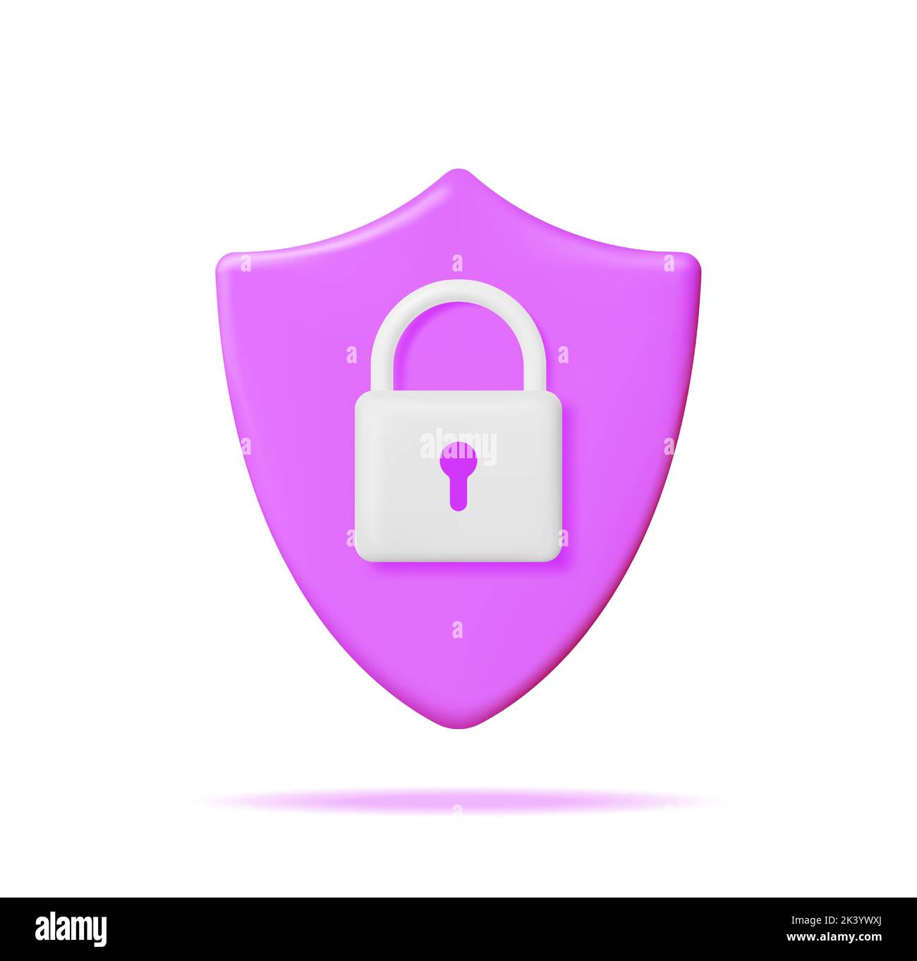 Cyber security shield isolated symbol Stock Vector Images - Alamy