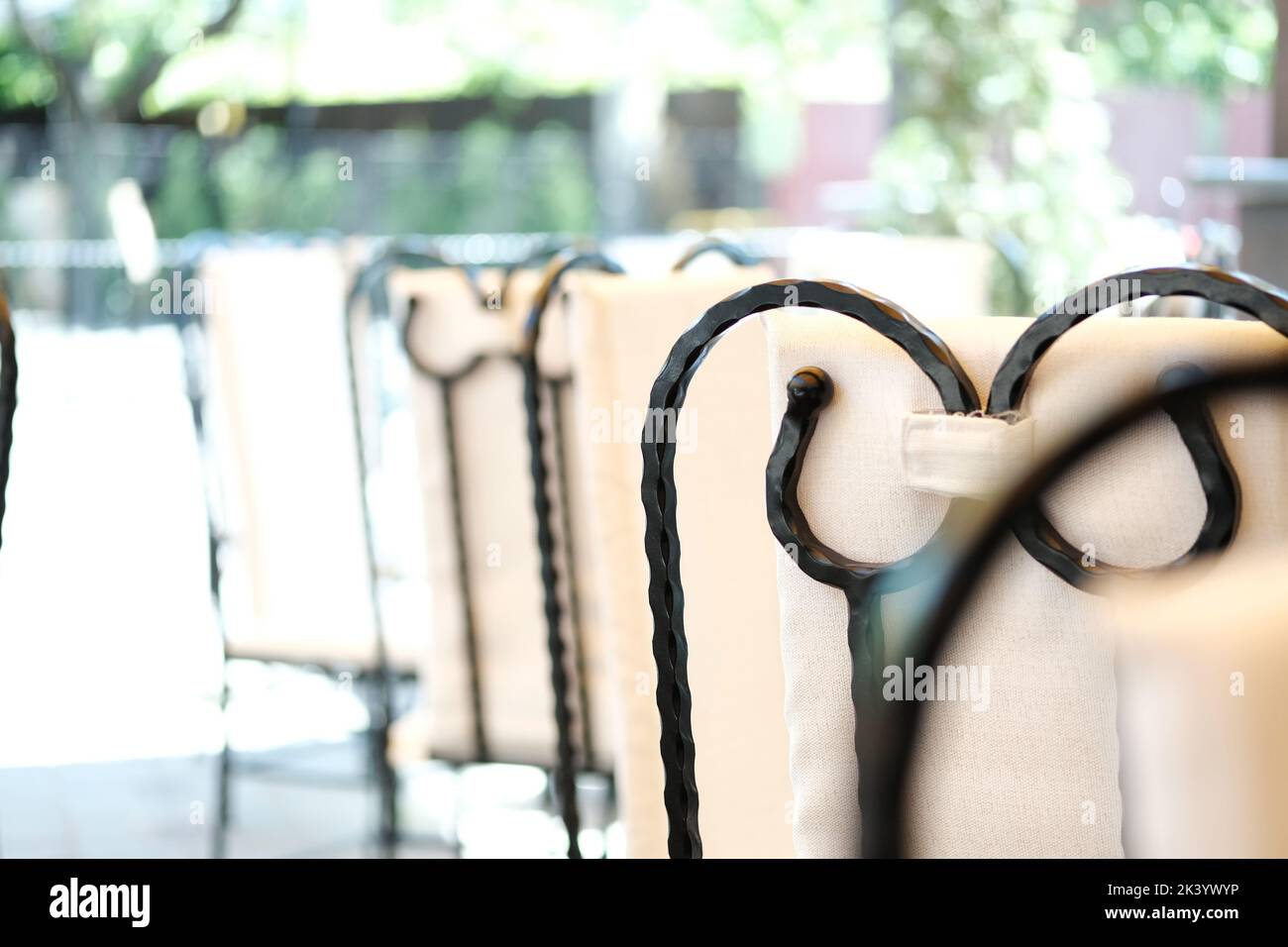 Park bench details Stock Photo - Alamy