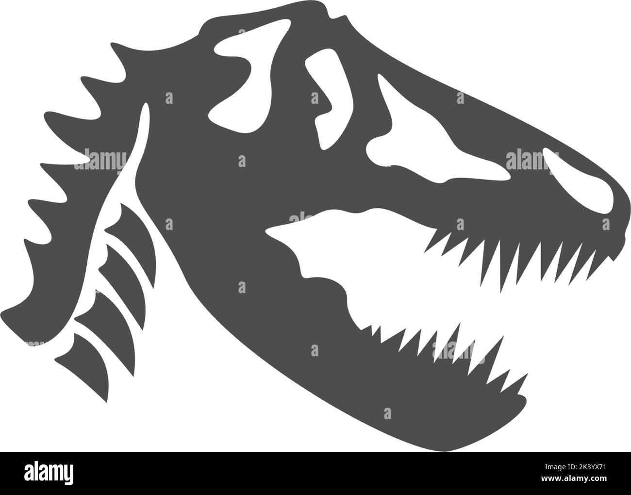 Dinosaur fossil icon design illustration template Stock Vector Image ...
