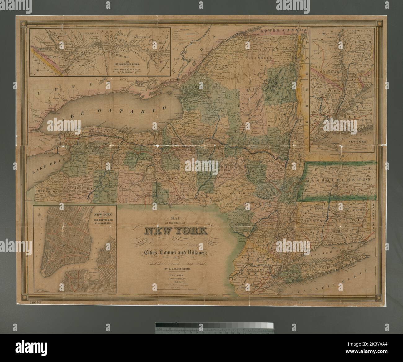 New state map showing counties hi-res stock photography and images - Alamy