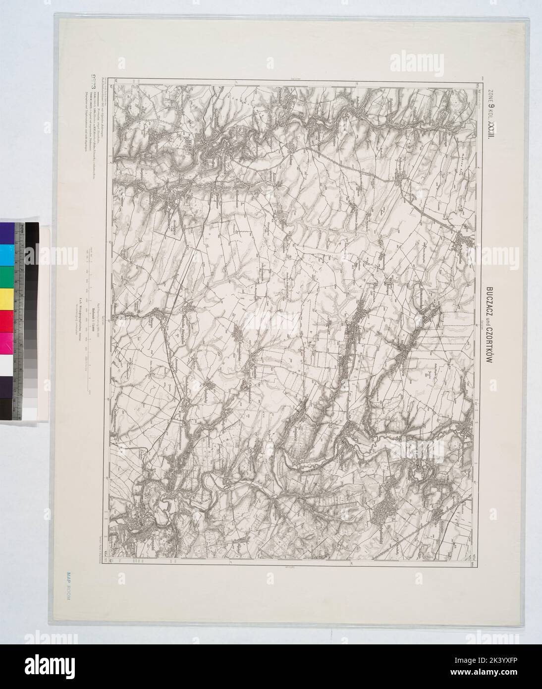 Buczacz und Czortkow. Cartographic. Maps, Topographic maps. 1911 ...
