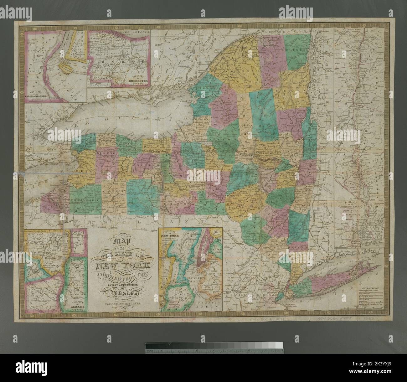 Map of the state of New York : compiled from the latest authorities ...