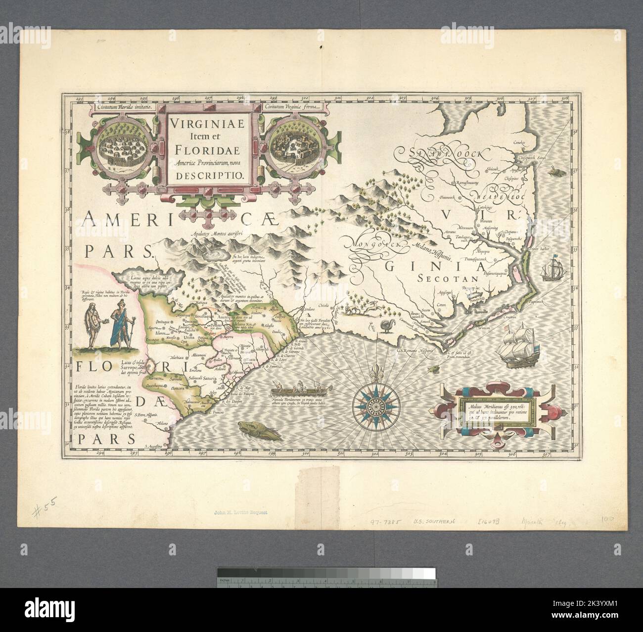 Virginiae item et Floridae Americae provinciarum, nova descriptio ...