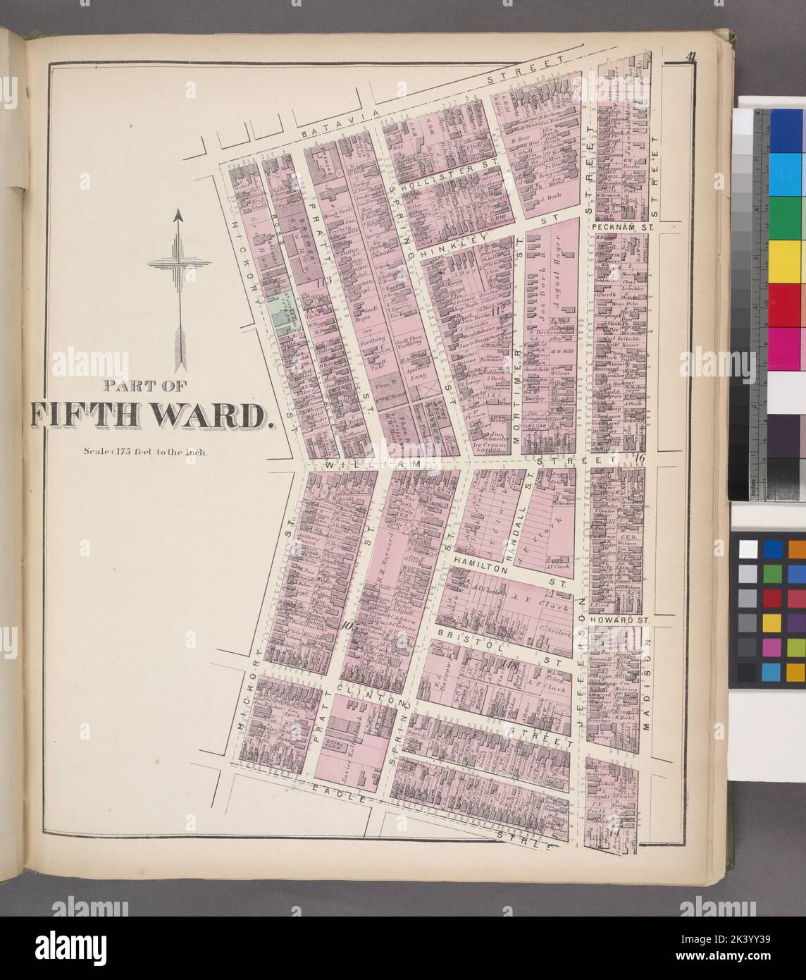 Part of Fifth Ward. Cartographic. Maps. 1872. Lionel Pincus and ...