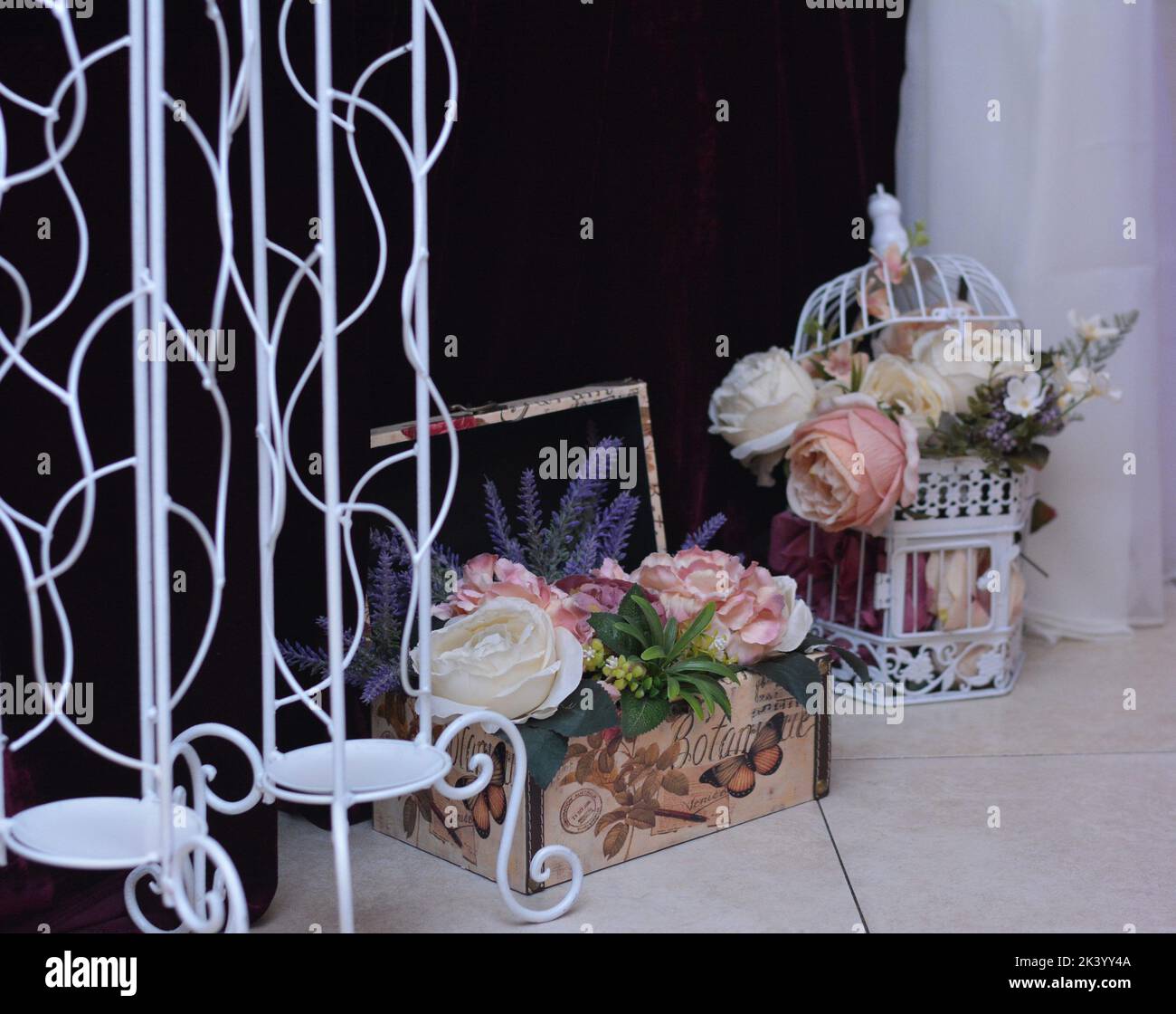 Floral design for ceremony Stock Photo - Alamy