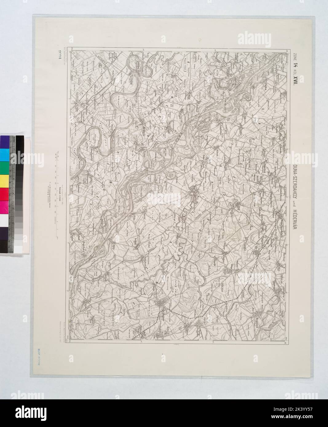 Duna-Szerdahely und Hedervar. Cartographic. Maps, Topographic maps ...