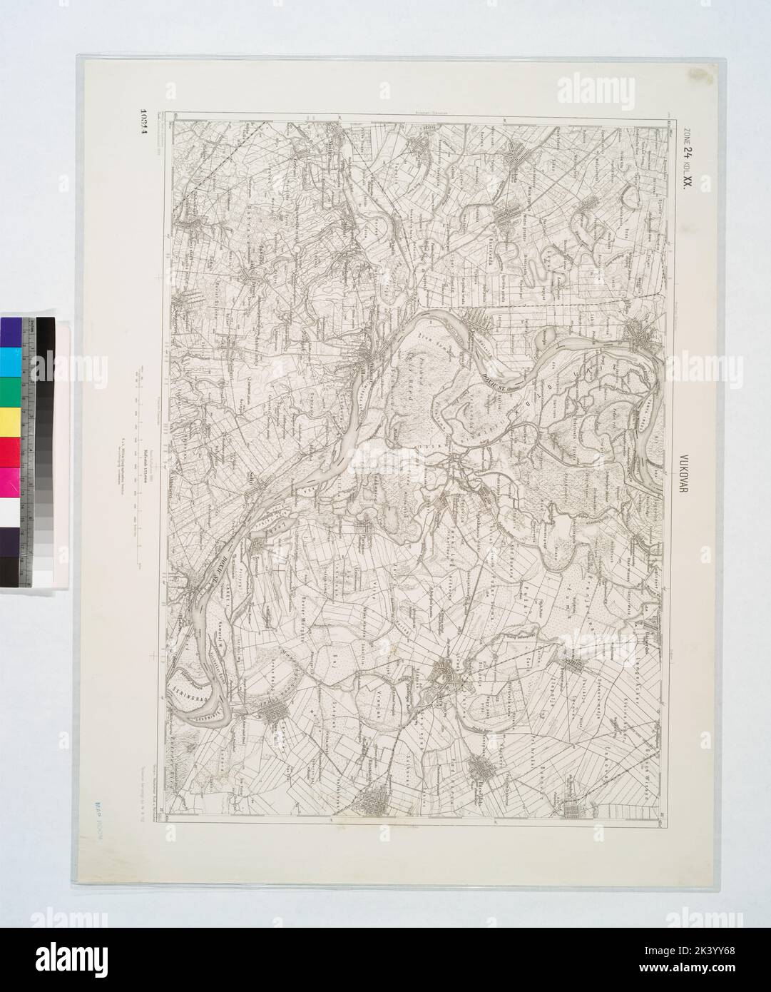 Vukovar. Cartographic. Maps, Topographic maps. 1912. Lionel Pincus and ...