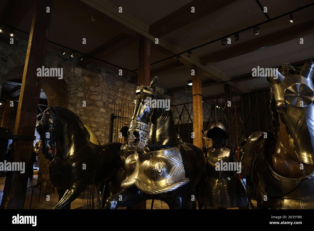 Interior of the museum inside the White Tower, London Stock Photo - Alamy