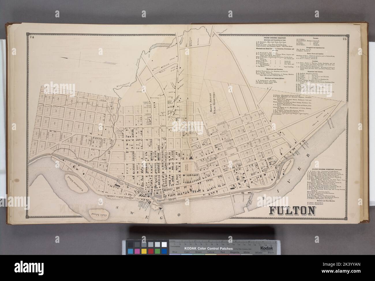 Fulton county map hi-res stock photography and images - Alamy