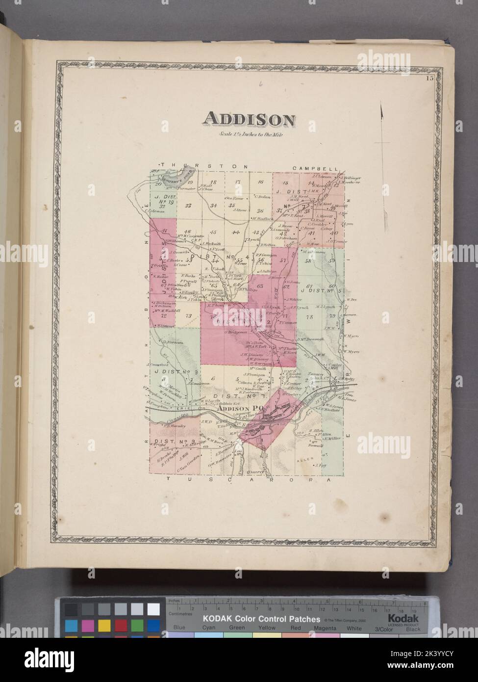 Map of addison new york hi-res stock photography and images - Alamy