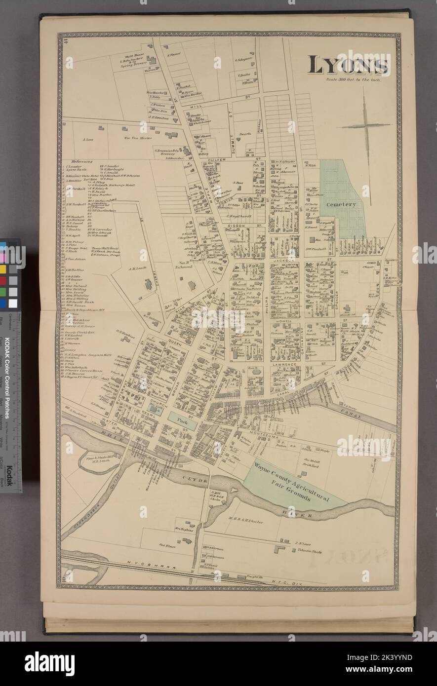 Lyons Village Cartographic. Atlases, Maps. 1874. Lionel Pincus and ...