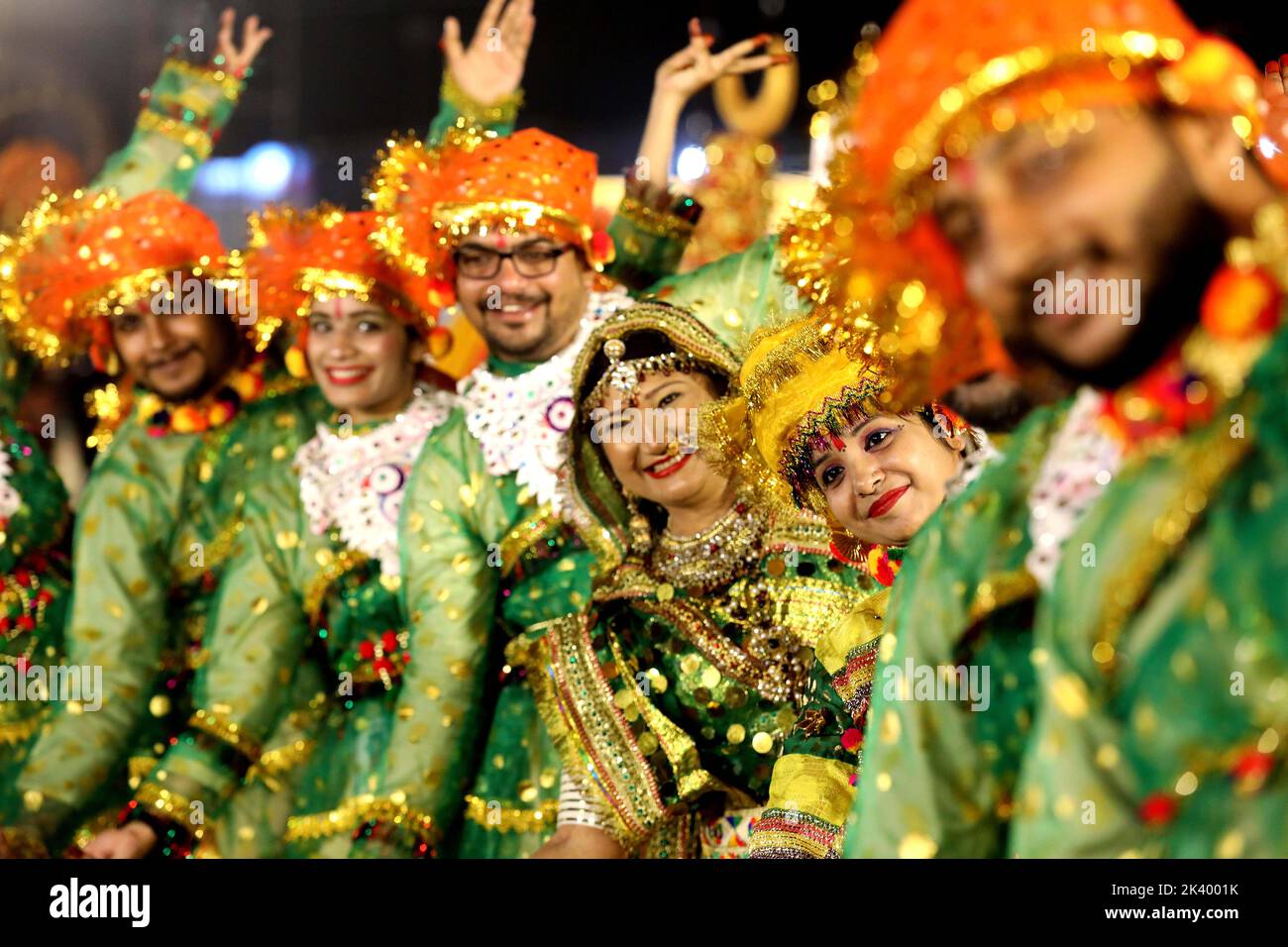 Bhopal, India's Madhya Pradesh state. 28th Sep, 2022. People dressed in ...