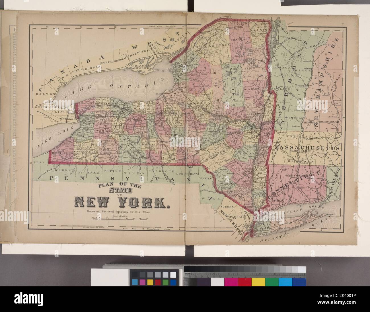 Plan of the State of New York. Cartographic. Atlases, Maps. 1869 ...