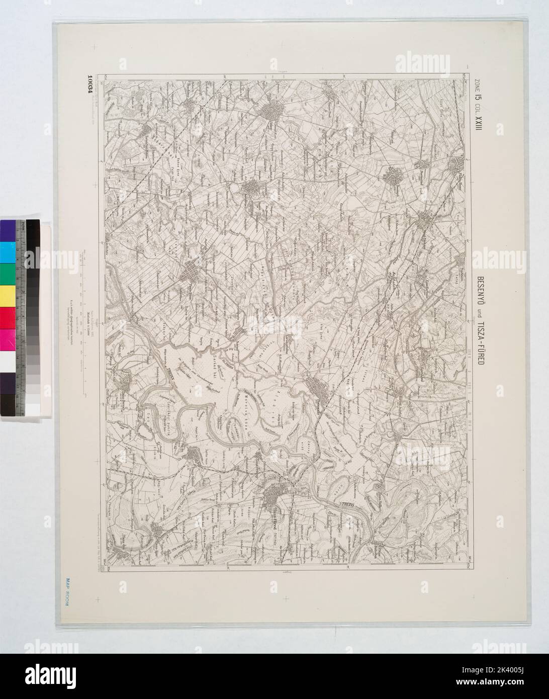 Besenyo und Tisza-Fured. Cartographic. Maps, Topographic maps. 1903 ...
