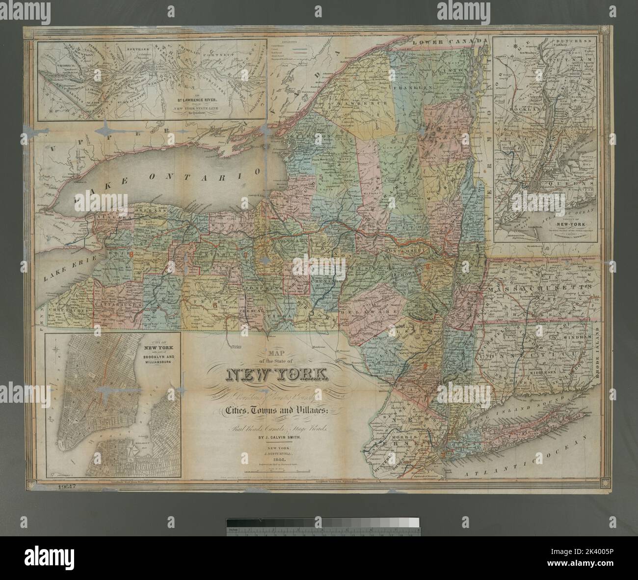 New state map showing counties hi-res stock photography and images - Alamy