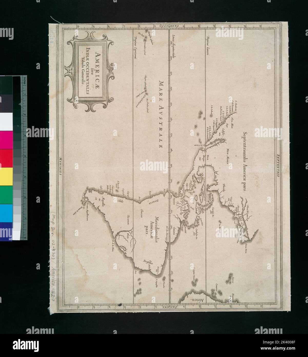 Americae sive Indiae occidentalis tabula generalis Laet, Joannes de ...