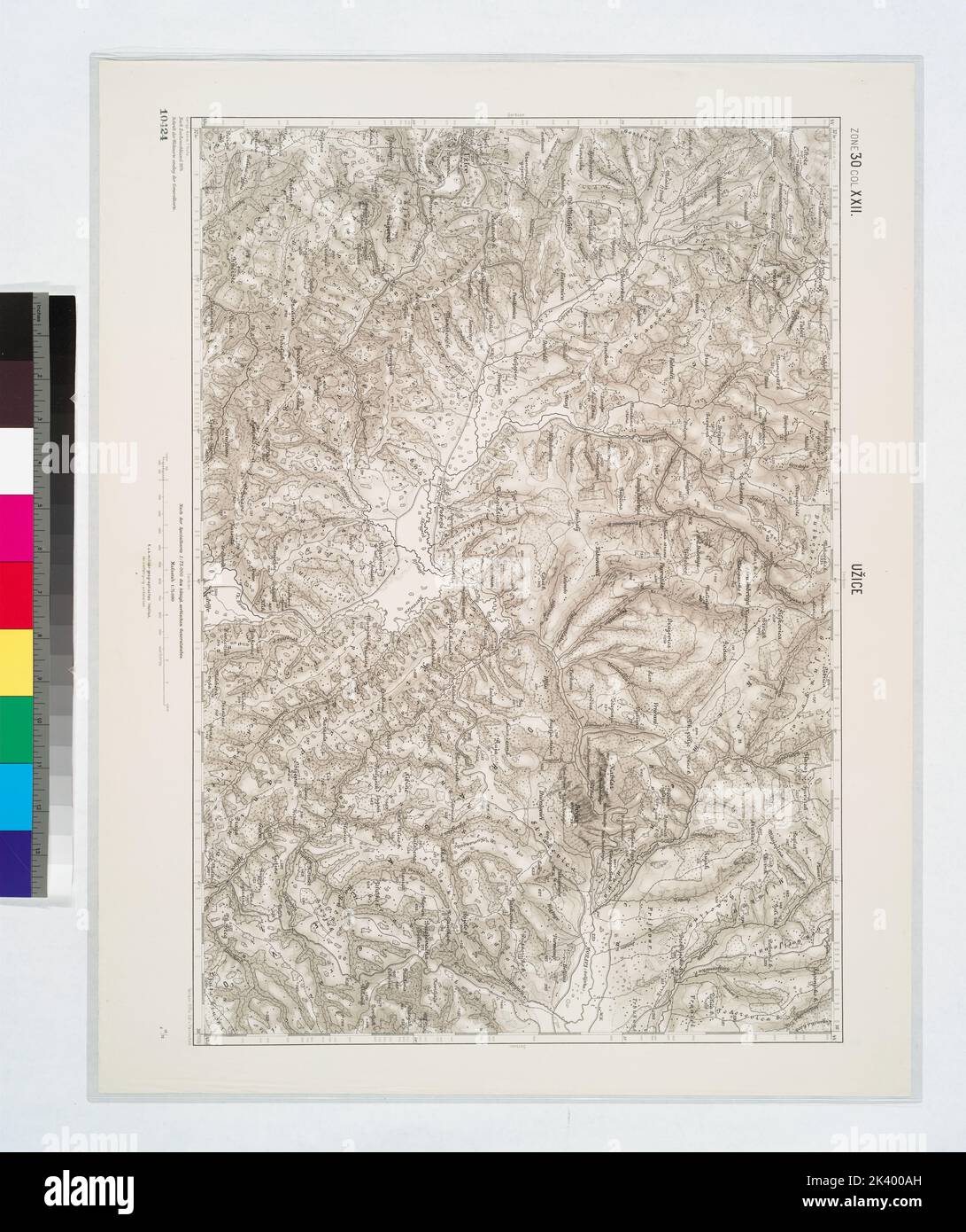Uzice. Cartographic. Maps, Topographic maps. 1900. Lionel Pincus and ...