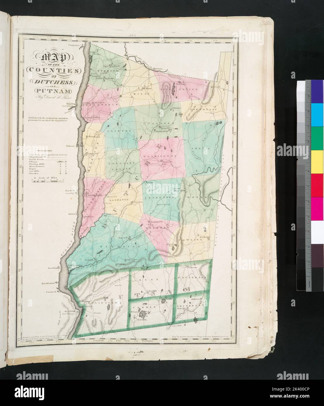 Map of the counties of Dutchess and Putnam Cartographic. Atlases, Maps ...