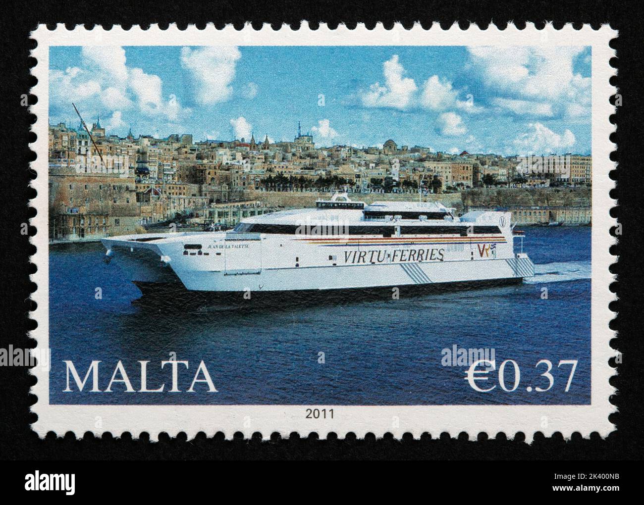 Maltese postage stamp Stock Photo - Alamy