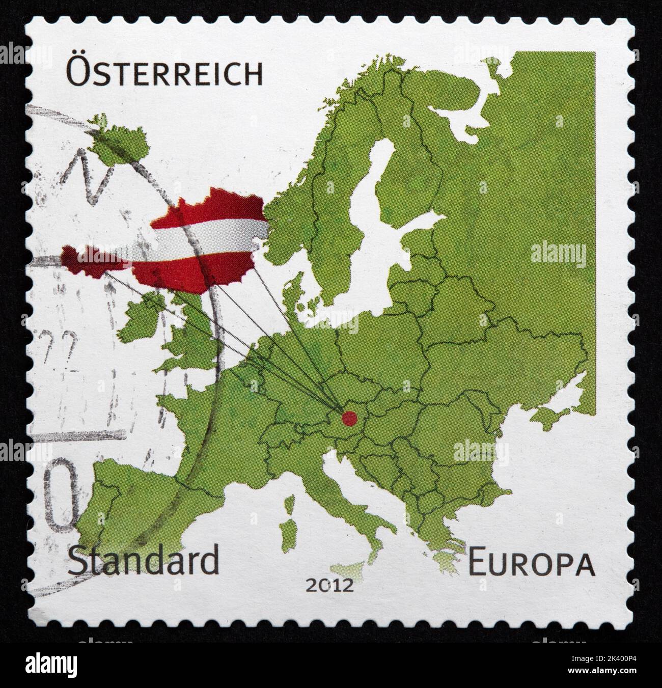 Austrian postage stamp Stock Photo - Alamy