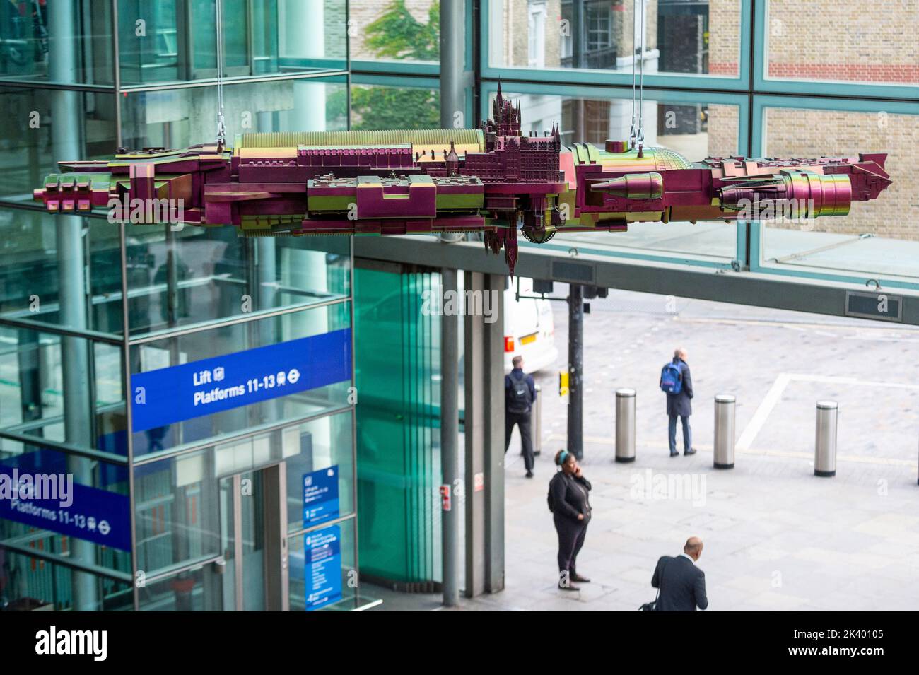 London, UK. 29 September 2022. HMS Alice Liddell, a major new art ...